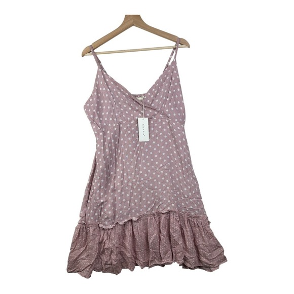 SAM. | Dresses | New Sim Sam Polka Dot Smocked Dress Size Medium ...